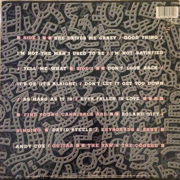 Buy Fine Young Cannibals : The Raw & The Cooked (LP, Album) Online for ...