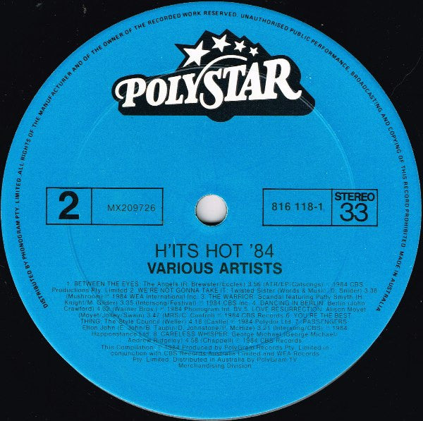 Buy Various : H'its Hot! 84/85 (LP, Comp) Online for a great price ...