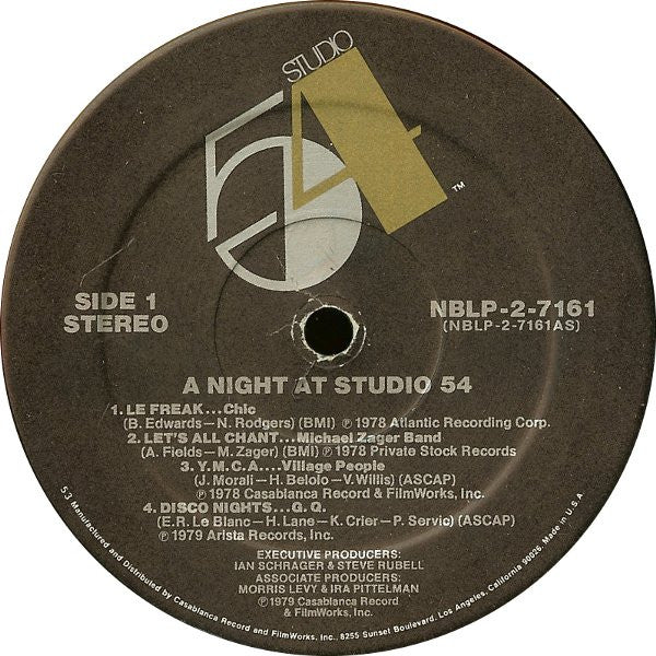 Buy Various : A Night At Studio 54 (2xLP, Comp, Mixed, 53 ) Online for ...