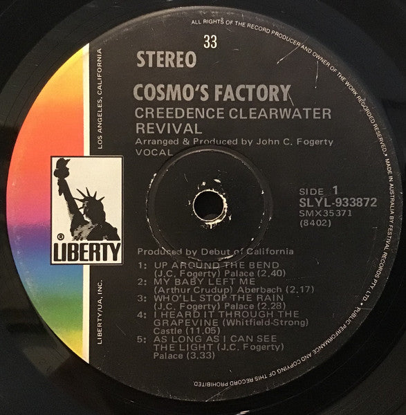 Buy Creedence Clearwater Revival : Cosmo's Factory (LP, Album) Online ...