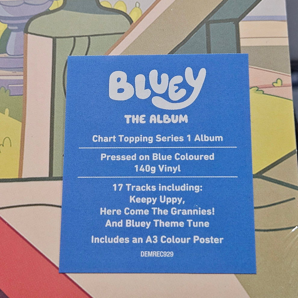 BLUEY - THE ALBUM - BLUE VINYL WITH POSTER – Harbourside Records