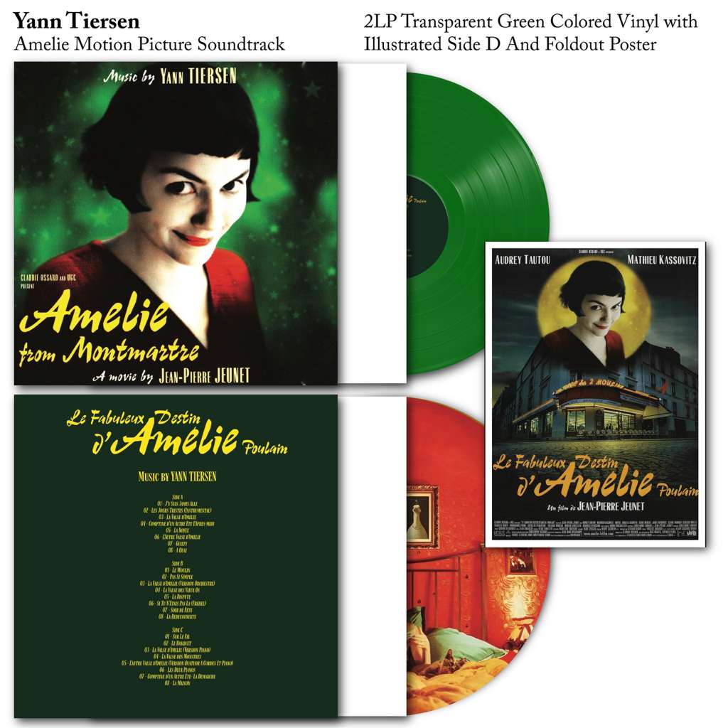 Amelie Motion Picture Soundtrack Yann Tiersen OST Vinyl Record 2LP Inc ...